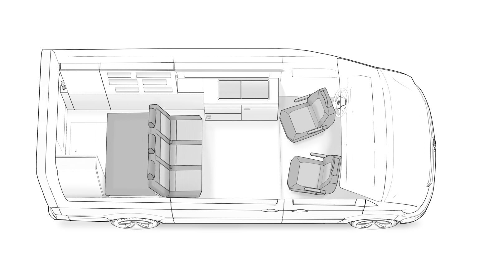 Der Volkswagen Crafter als Custom-Bus Camper XL - Custom-Bus Camping Vans